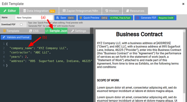 Integromat: How to Create PDFs based on an APITemplate.io's PDF Template - APITemplate.io