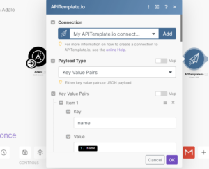 How to generate PDF documents for Adalo (with Make.com) - APITemplate.io