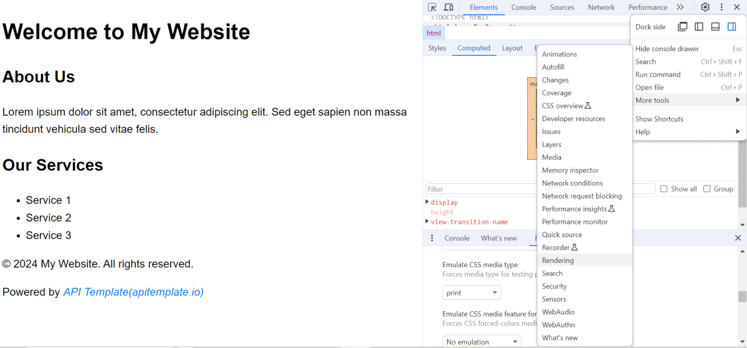 How to Create Printer-Friendly Pages with CSS - APITemplate.io