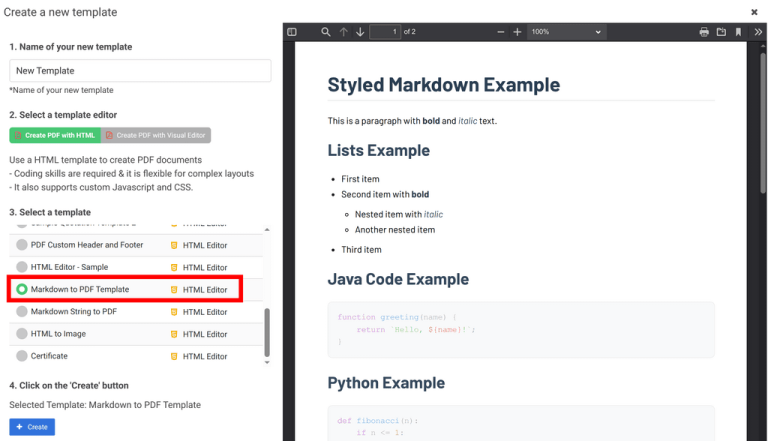 How to Turn Markdown into PDF Documents with a REST API - APITemplate.io